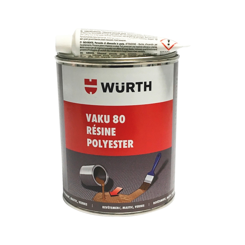 Résine de réparation VAKU 80 pour fibre de verre | WURTH