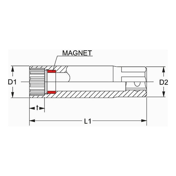 spark plug socket drawing