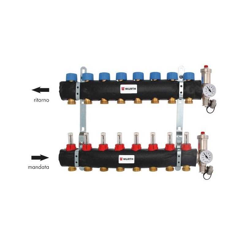 Collettore inox per climatizzazione radiante | Würth