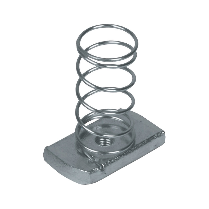 Buy Sliding nut zinc plated with spring online