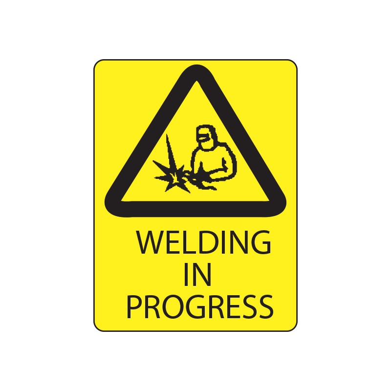 Buy Welding in progress (with text) online