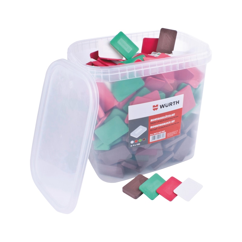 Spacer block, assortment/set