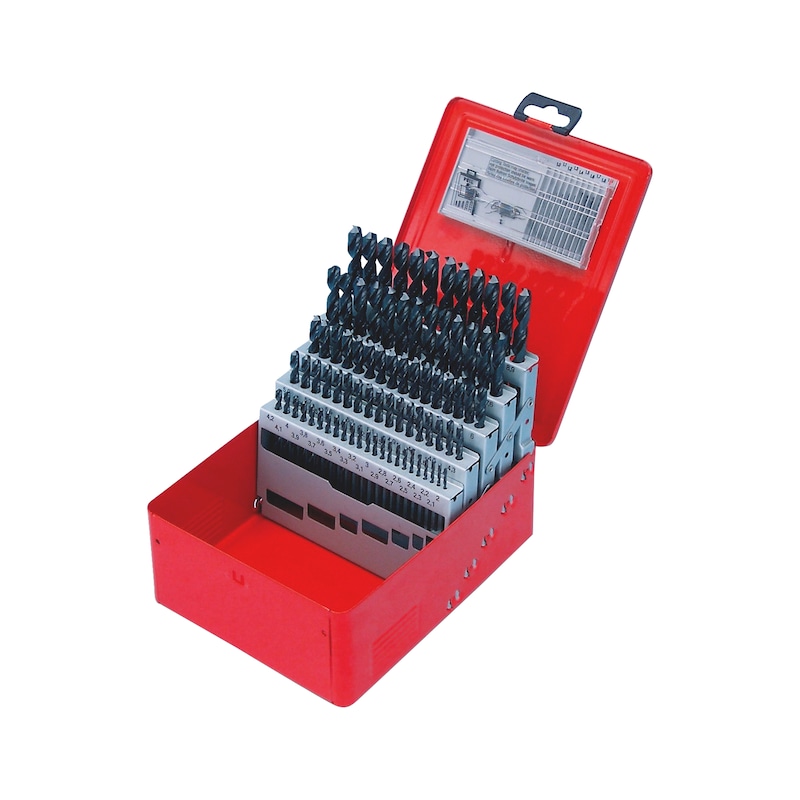 Buy Twist drill HSS DIN 338 type RN assortment 91 pcs online