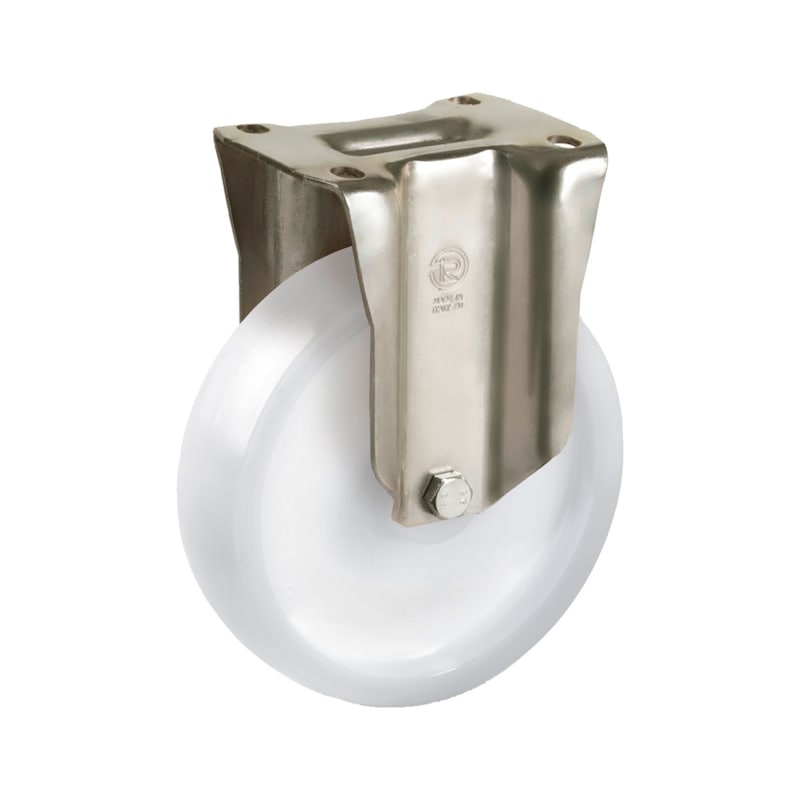 Heavy-duty fixed castor PA solid from eShop