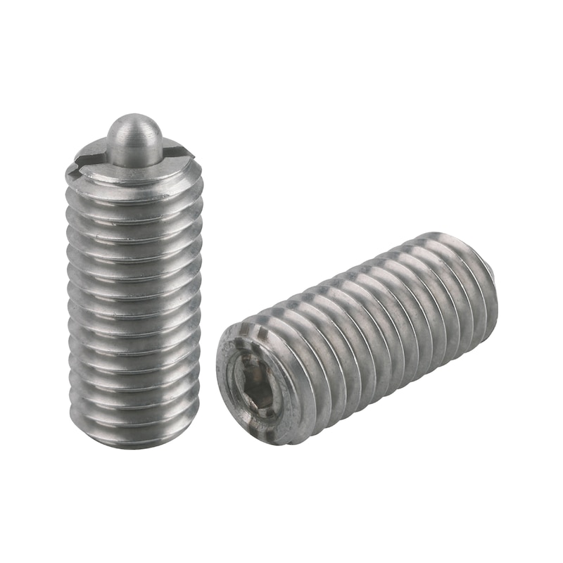 Spring plunger, thrust pin, stainless steel