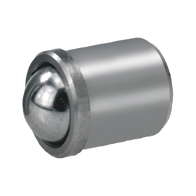 Spring-loaded press. piece, ball, smooth