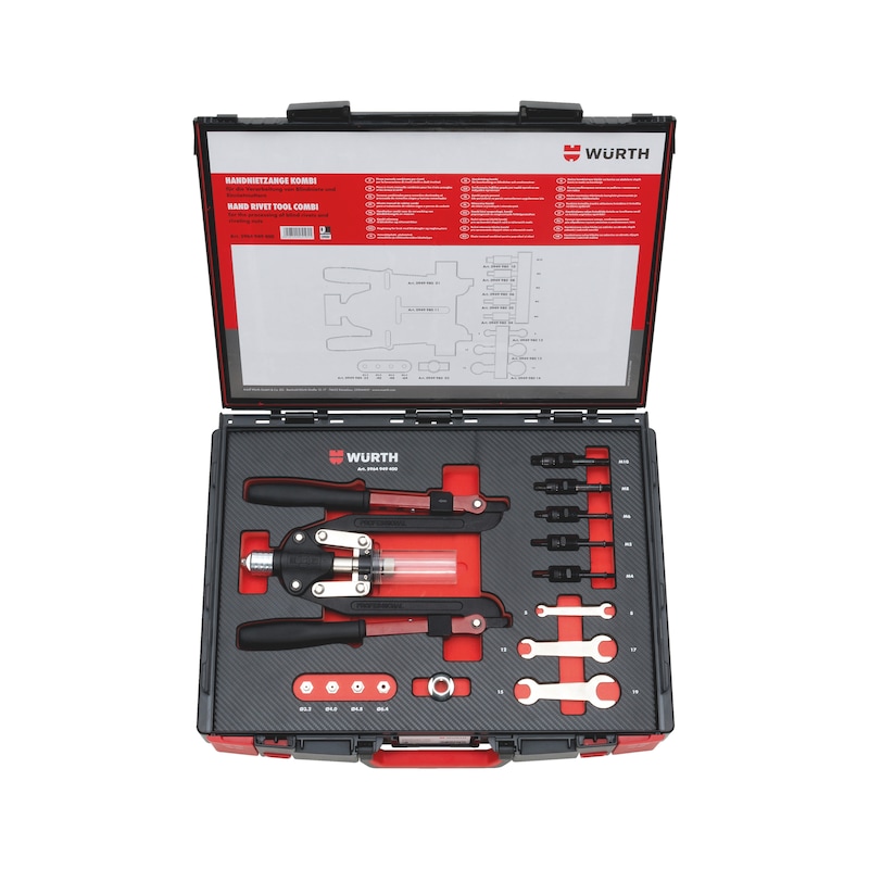 Kit rivettatrice Kombi per rivetti filettati Sysko | Würth