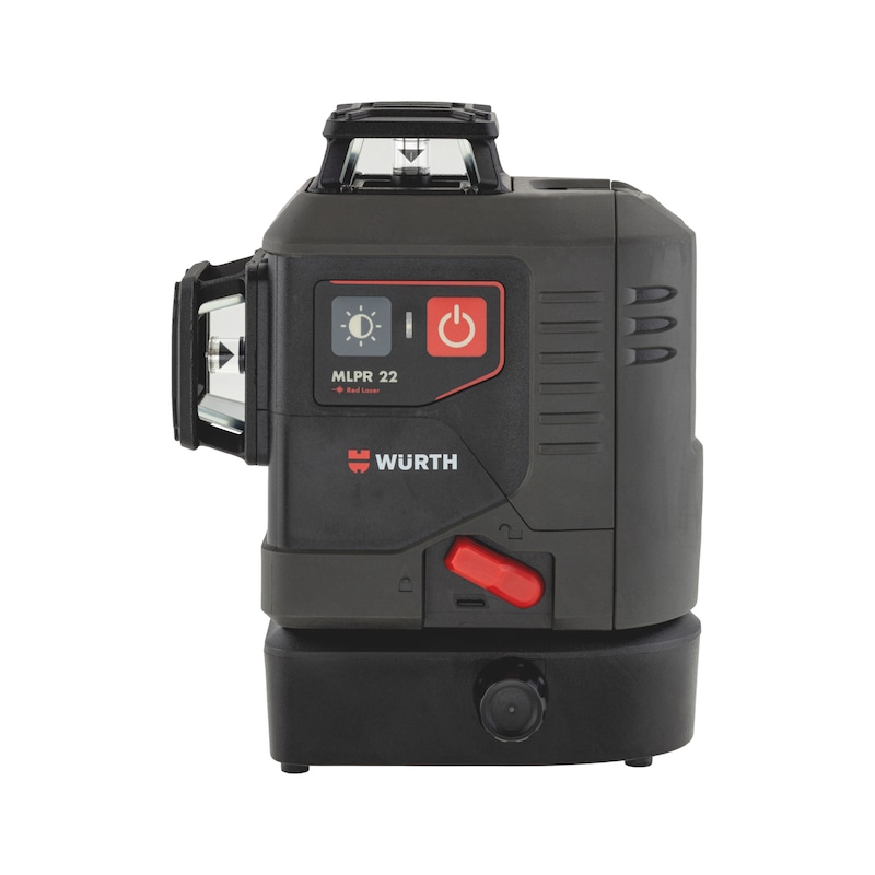 Laser multiligne MLPR-22 360° avec 3 lignes rouges | WURTH