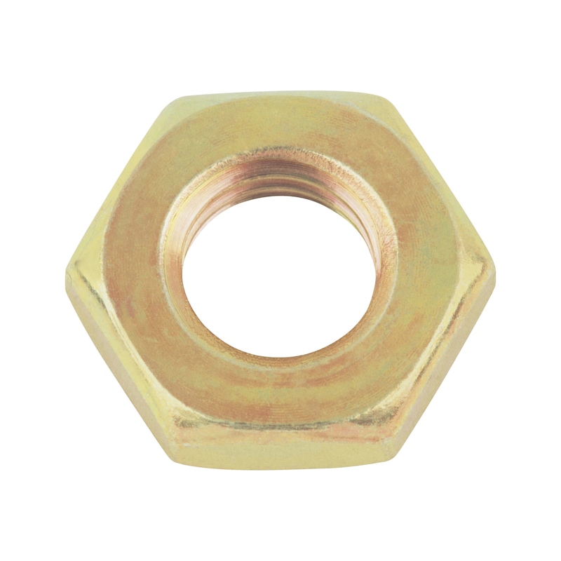 Buy DIN 439 steel zinc plated yellow online