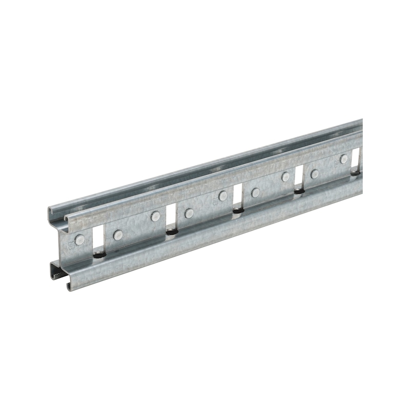 Rail double de montage en C 41/86 acier zingué sendzimir - Varifix | WURTH