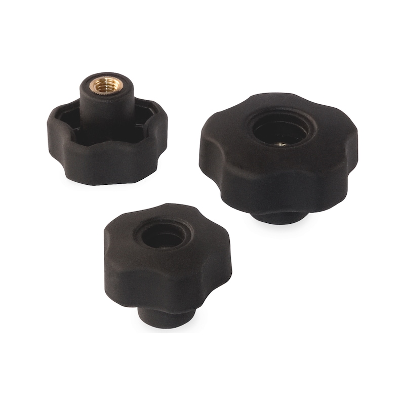 Buy Star handle with nut and through thread online