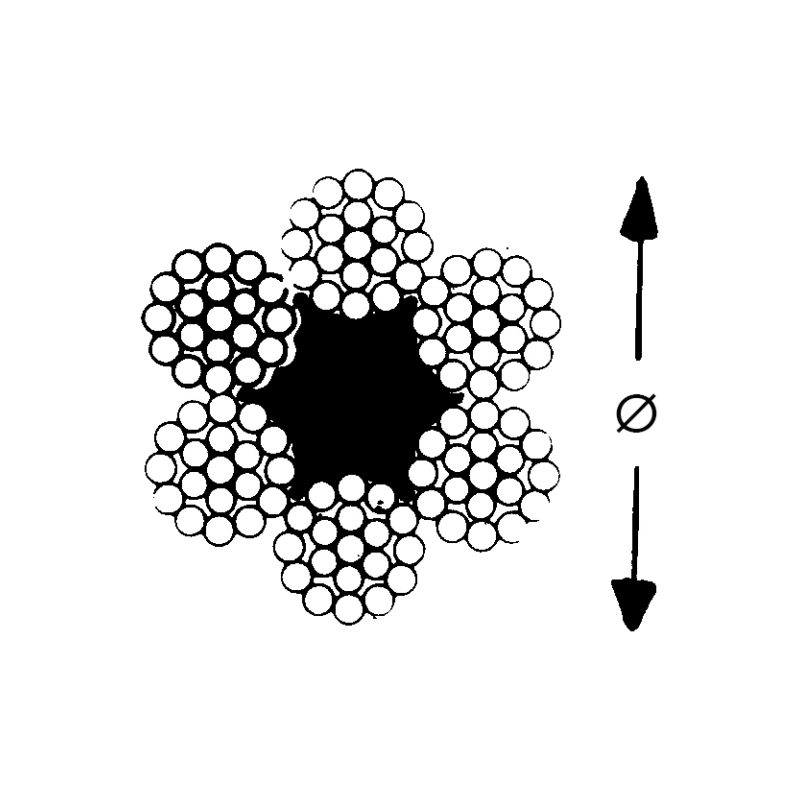 Fune intrecciata a trefoli acciaio zincato - Würth Italia