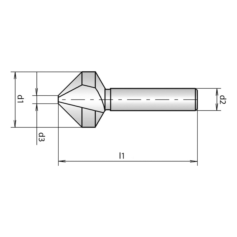 Buy Con. countersink HSS 90° DIN 335C yellow/blue ring online