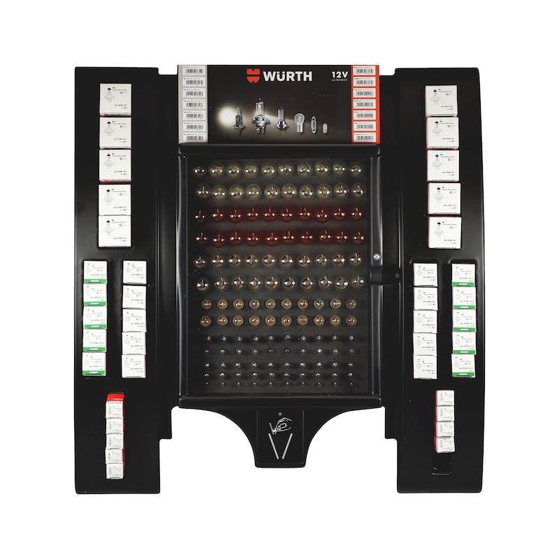 Compre Expositor de lâmpadas 12 V para viaturas, 170 peças online | WÜRTH