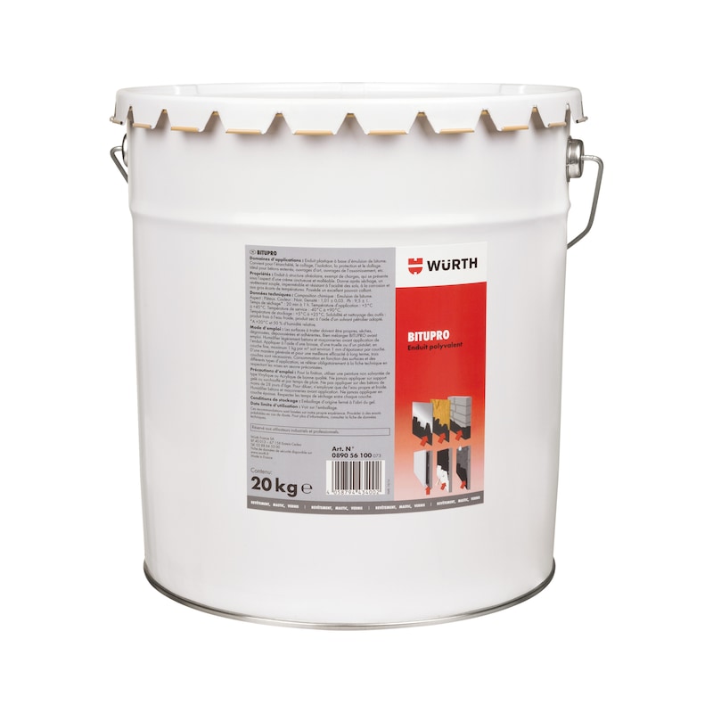 Enduit bitume Bitupro - imperméabilisation, collage et étanchéité | WURTH