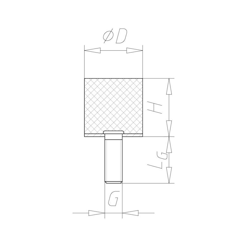 Buy Rubber-metal buffer type D online