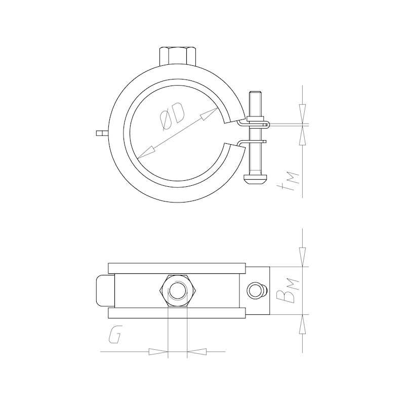 Buy TIPP-Smartlock pipe clamp, stainless steel (0865068091) | WÜRTH