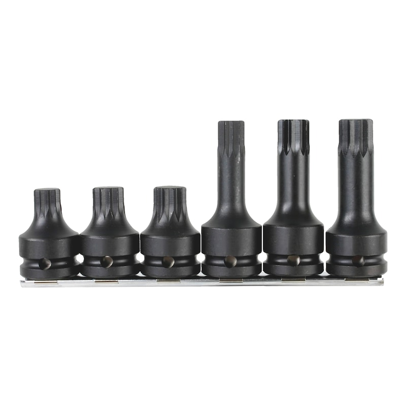 Buy Impact screwdriver bit set, 6 pieces, 1/2 inch online