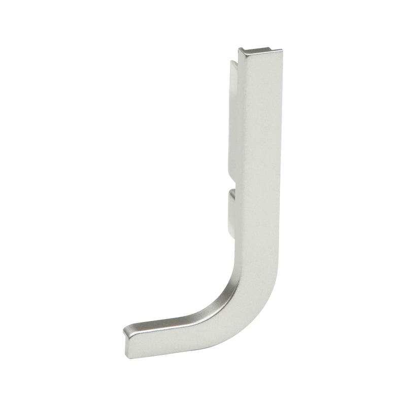 Buy End cap for aluminium recessed handle, L shape, open, horizontal ...