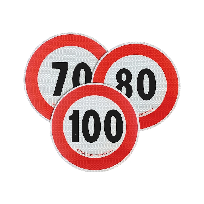 Buy Speed limit sticker, agr. machines online