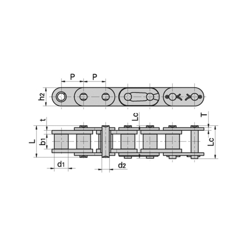 Roller chains, stainless steel from eShop