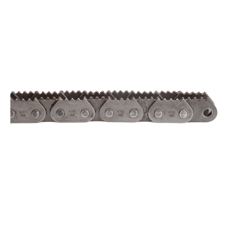 Roller chains with serrated side plates, simplex from eShop