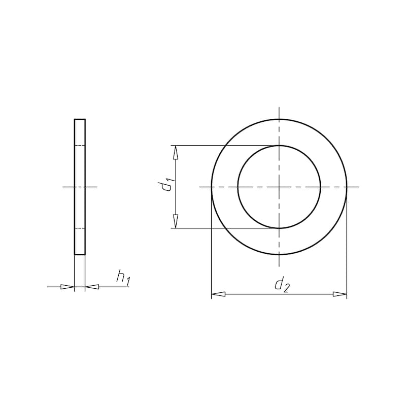 Buy DIN 134 steel 140 HV zinc plated online | WÜRTH