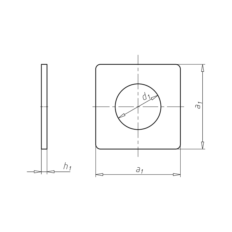 Buy DIN 436 steel plain for wood connector online