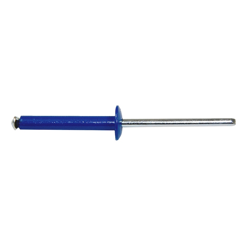 Rivet aveugle éclaté - tête large - alu/acier - bleu | WURTH