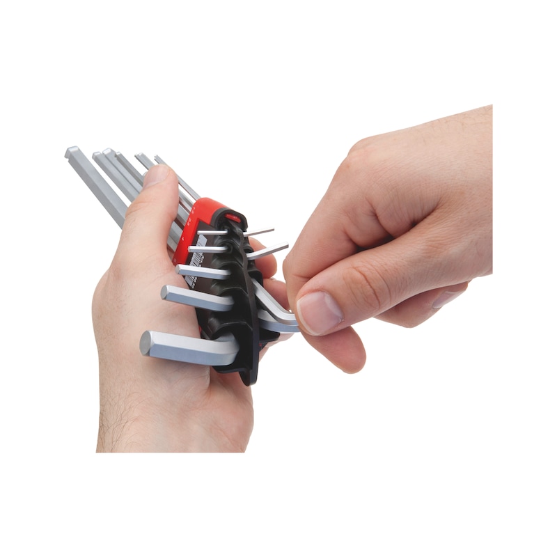 Buy Allen key rotating set hexagon ball head 9 pcs. online