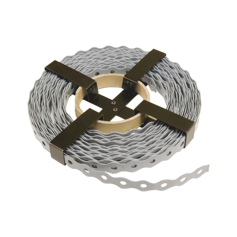 Punched mounting strip, fastening strap, A4, wave shaped from eShop