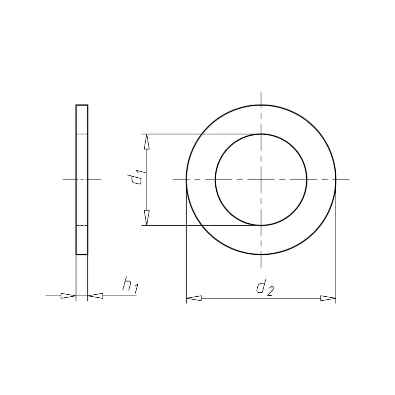 Rondelle inox A4 DIN 1052 pour construction bois | WURTH