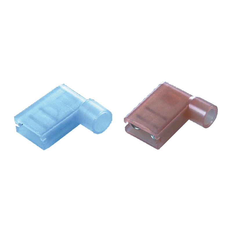 Crimp cable lug fully insul. push connector angled from eShop