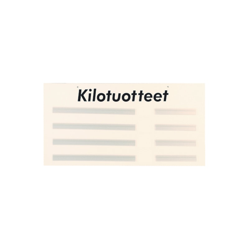 Kilogram products, label for numbers from eShop