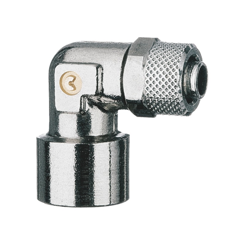 L-elbow outlet union, female thread. 1493- från eShopen
