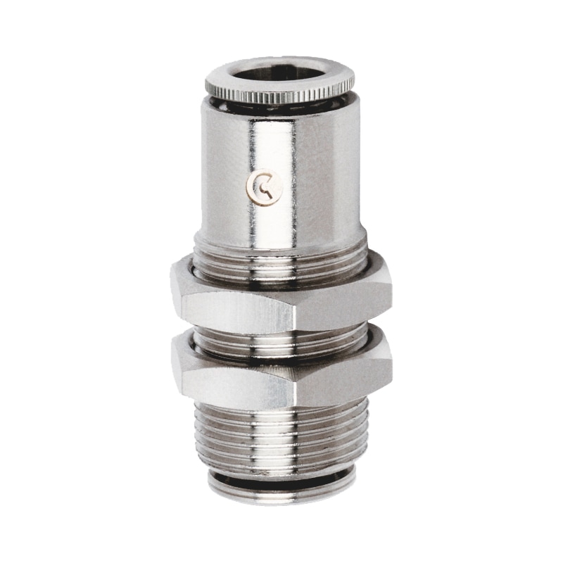 Bulkhead connector for pneumatic pipes from eShop