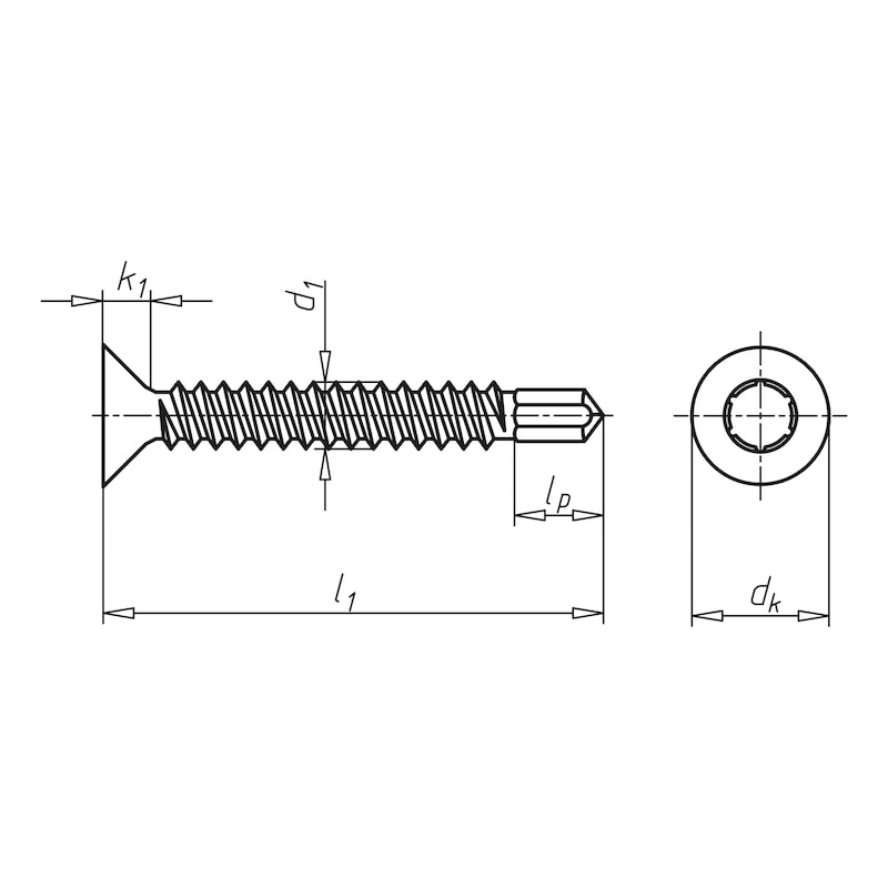 Acheter Vis autoperceuse TF Zebra Pias, AW, acier zingué