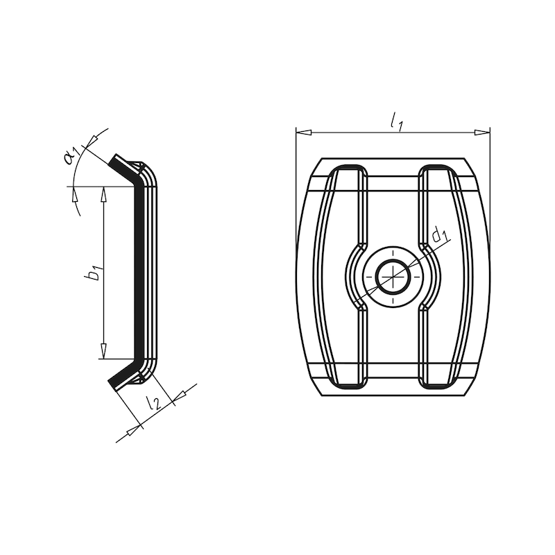 Kalotte / Agraffe Fassadenbau 45mm - Aluminiumlegierung, ALMG3 | WÜRTH