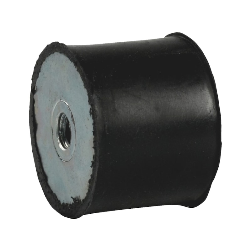 Rubber metal buffer TVEI, female/female thread from eShop