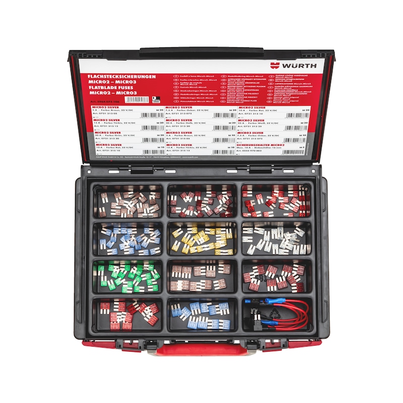 Buy Flat blade fuse MICRO 2/MICRO 3 sys. case 185 pcs. online