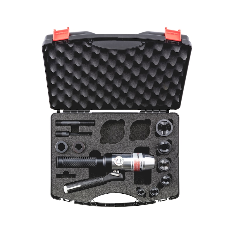 Gatenpons assortiment, hand-/hydraulische pons