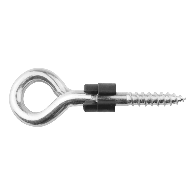 Steel zinc plated wood screw thread safety hook