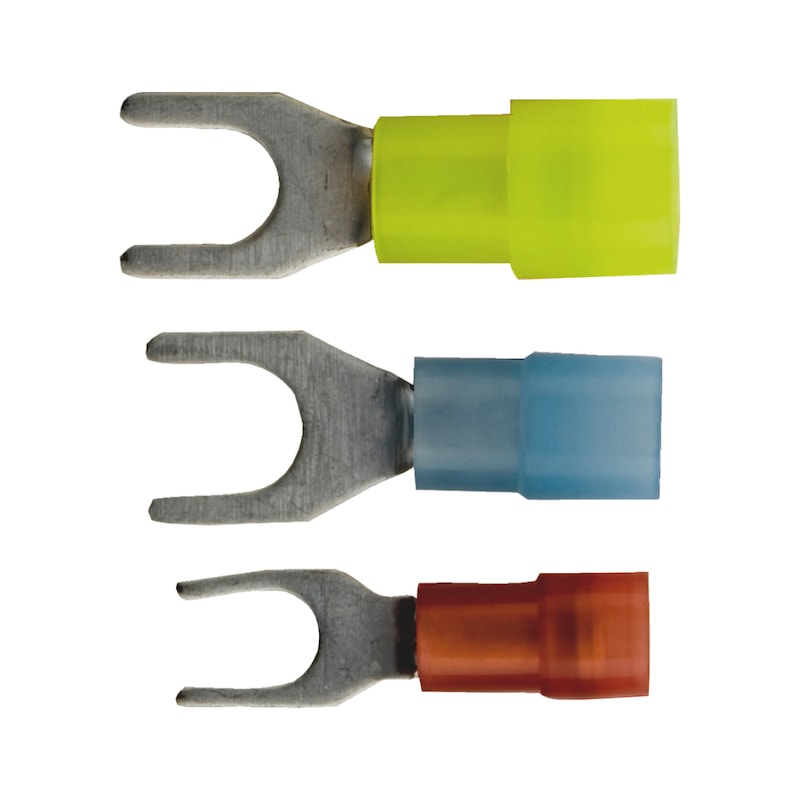 Crimp cable lug insulated PA fork shape from eShop