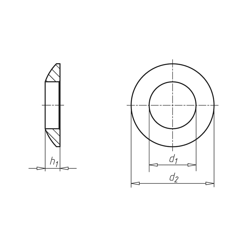 Buy DIN 6319 steel zinc flake, silver, type C online