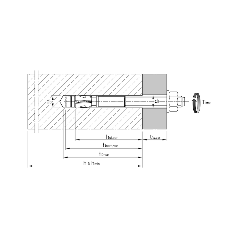 Goujon d'ancrage W-FAZ-Pro pour béton - haute performance | WURTH