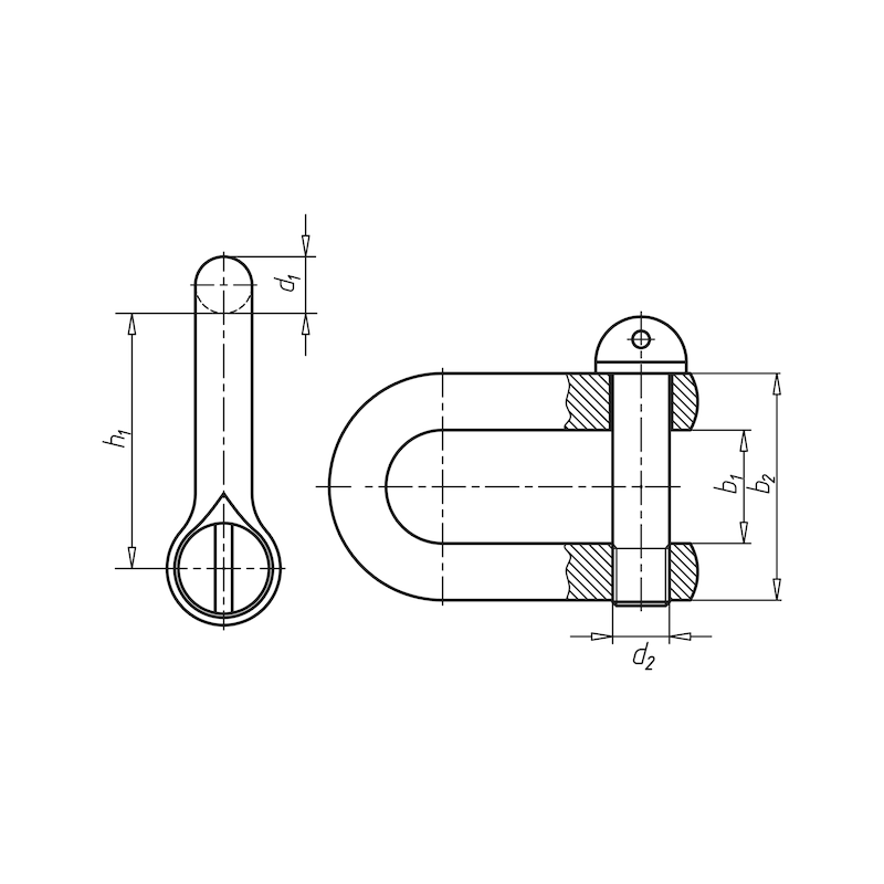 Schäkel ähnlich DIN 82101 Form A (0523110012) online kaufen | WÜRTH