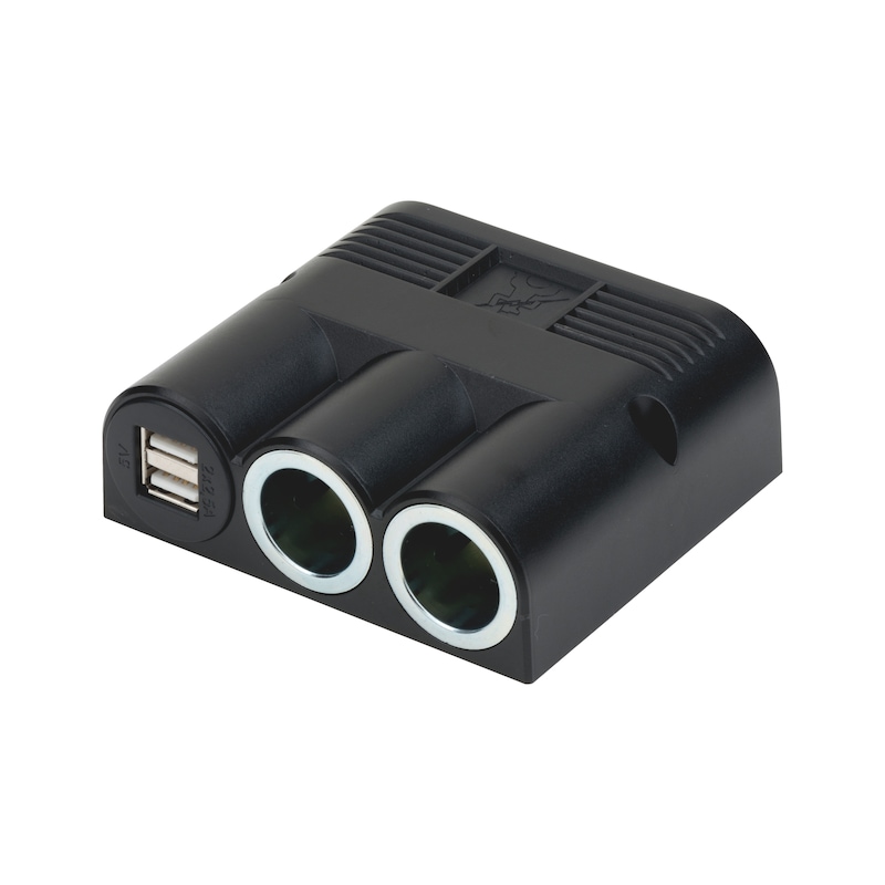 Buy Surface-mounted socket, dual with USB online