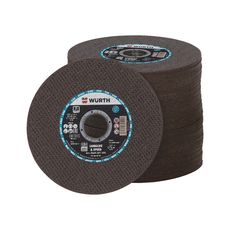 Buy Cuting disc steel Longlife + Speed bk pk online | WÜRTH