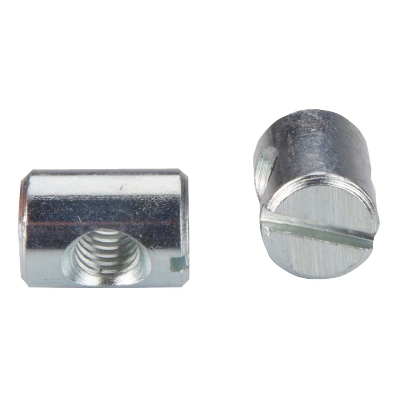 Cross thread nut zinc plated from eShop