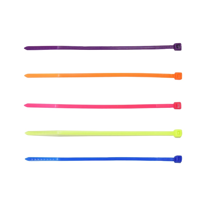 Buy Cable tie set with mixed colours 100pcs online
